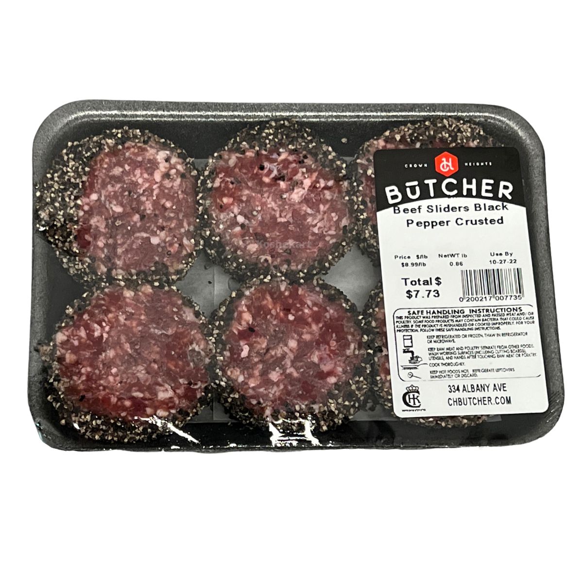 Buy CH Butcher Black Pepper Crusted Beef Sliders | Kosherkart | Free ...