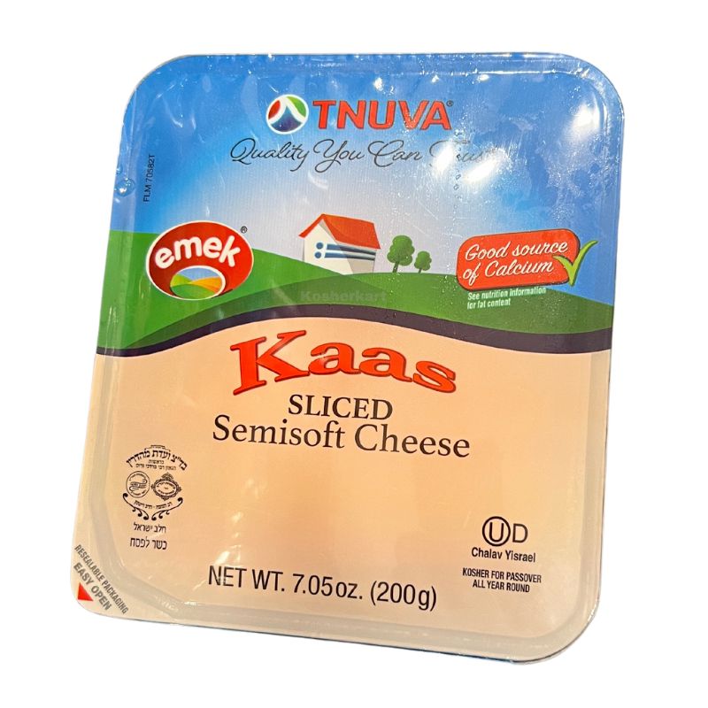 Order Tnuva Kaas Sliced Semi Soft Cheese 7.05 oz | Kosherkart | Kosher ...