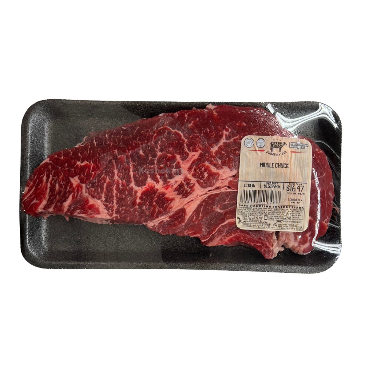 Buy Prime By Ari Middle Chuck Steak | Kosherkart | Free Delivery