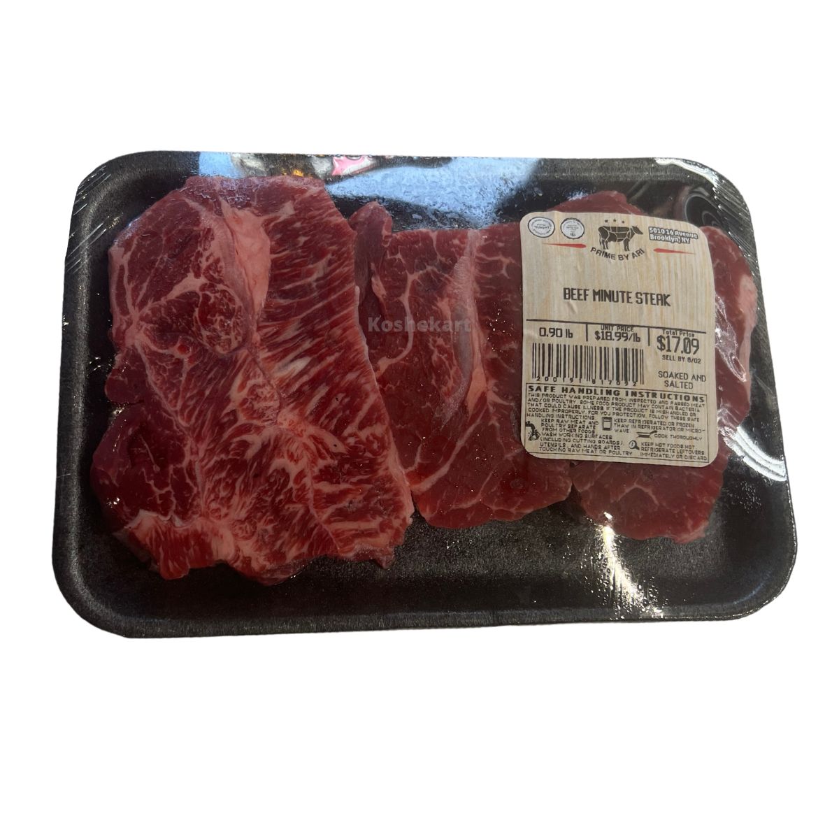 Buy Prime By Ari Minute Steak | Kosherkart | Free Delivery