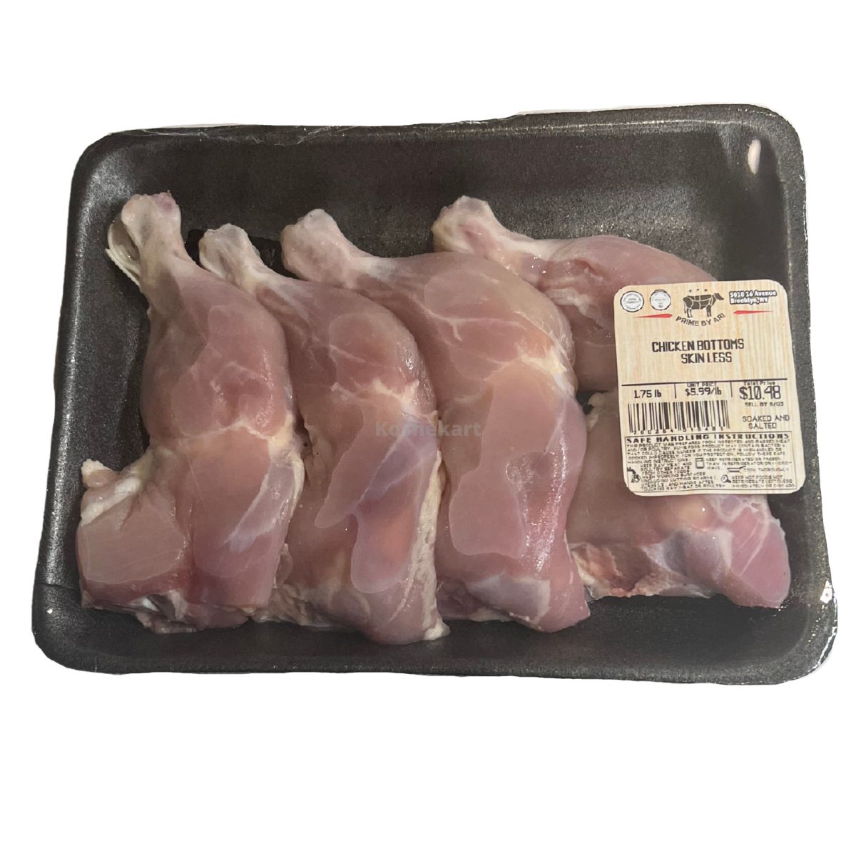 Buy Prime By Ari Skinless Chicken Bottoms 5-Pack | Kosherkart | Free ...