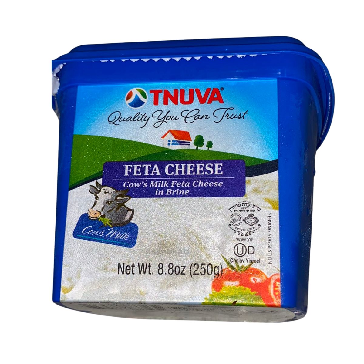 Shop Tnuva Cow's Milk In Brine Feta Cheese 8.8 oz | Kosherkart | Online ...