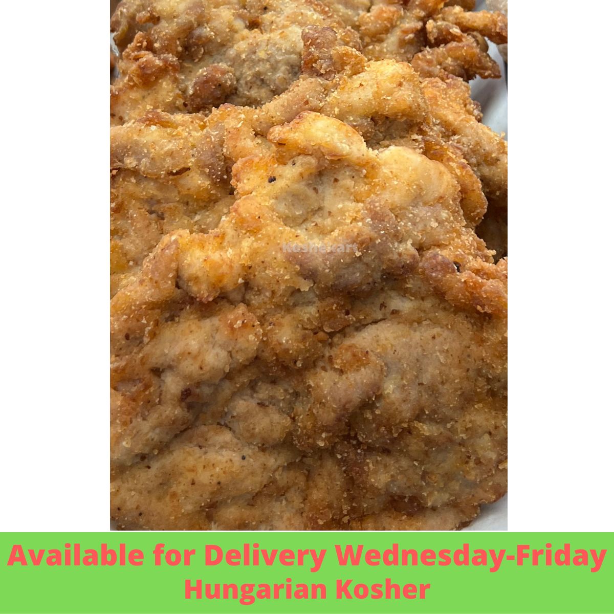 Shop HK Fried Breaded Baby Chicken Schnitzel 1 pc | Kosherkart | Online ...